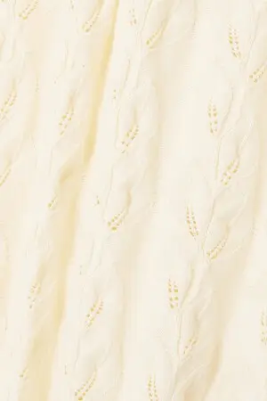 HOLZWEILER Nim Pointelle-knit Cotton Midi Dress