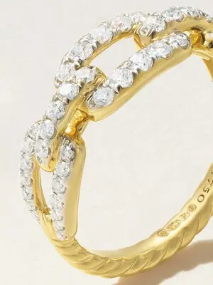 David Yurman Stax 18-karat Diamond Ring