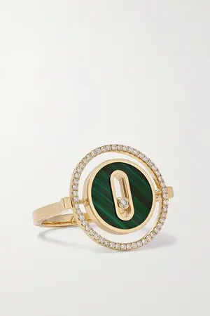 Messika 18-karat Malachite, And Diamond Ring - Green
