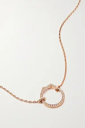 REPOSSI 18-karat Rose Diamond Necklace - Gold