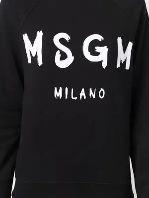MSGM Logo-print Sweatshirt - Black