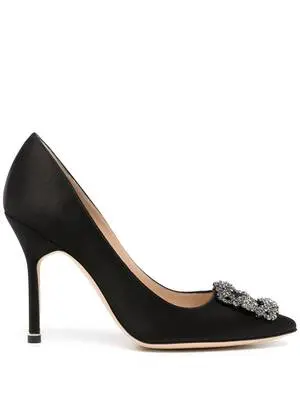 Manolo Blahnik Hangisi 105mm Pumps - Black