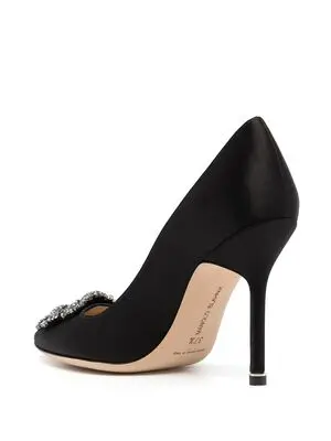 Manolo Blahnik Hangisi 105mm Pumps - Black