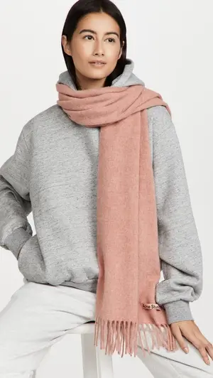 Acne Studios Oversized Fringe Wool Scarf