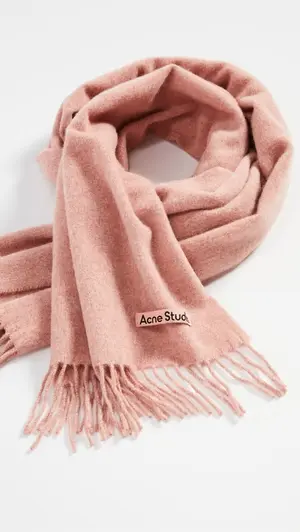 Acne Studios Oversized Fringe Wool Scarf