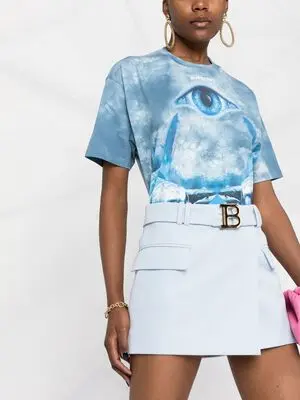 Balmain B Buckle Wrap Mini-skirt