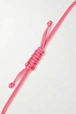 Yvonne Léon 9-karat Cord, Enamel And Diamond Bracelet