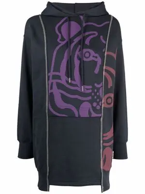 Kenzo Graphic Print Pullover Hoodie