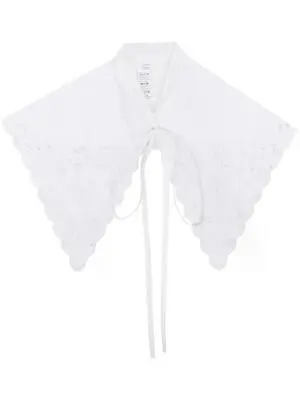 PATOU Embroidered Poplin Collar