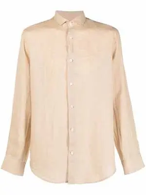 Frescobol Carioca Long-sleeve Linen Shirt - Neutrals