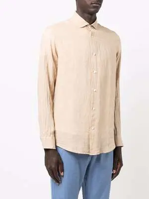 Frescobol Carioca Long-sleeve Linen Shirt - Neutrals