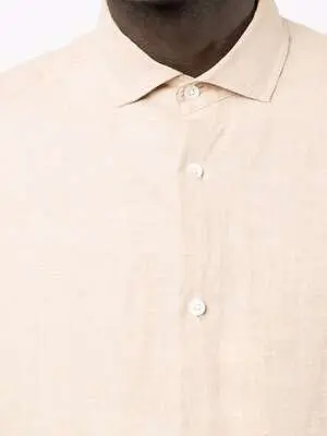 Frescobol Carioca Long-sleeve Linen Shirt - Neutrals