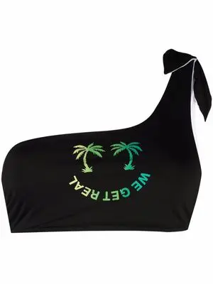 DIESEL® Logo One-shoulder Bikini Top