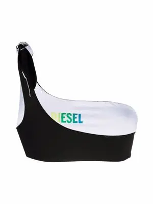 DIESEL® Logo One-shoulder Bikini Top