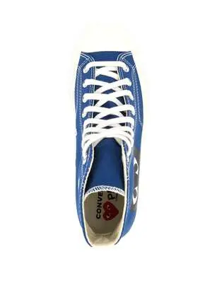 CONVERSE X COMME DES GARONS PLAY Heart-logo High-top Sneakers - Blue