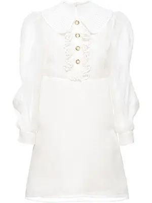 shona joy hayes wrap mini dress Shona Joy Ember Blossom Draped Mini Dress