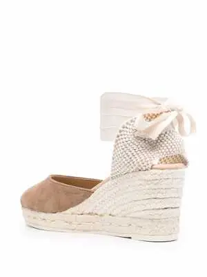 Manebí Ankle-tie Espadrilles - Brown