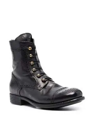 Officine Creative Off-centre Button Boots