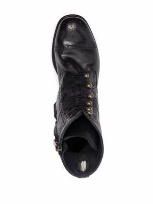 Officine Creative Off-centre Button Boots