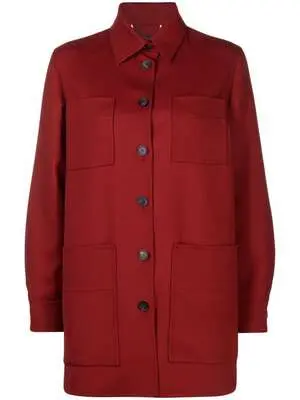 FERRAGAMO Long-sleeve Virgin Wool Shirt