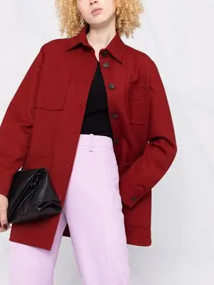 FERRAGAMO Long-sleeve Virgin Wool Shirt