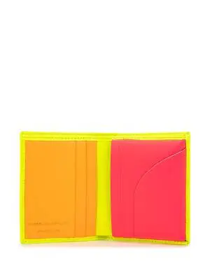 Comme Des Garçons Colour-block Cardholder Wallet Yellow