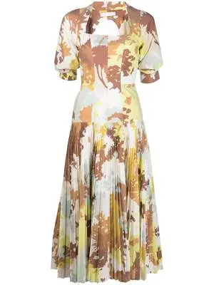 Simkhai Iva Abstract-print Dress