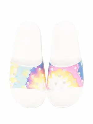 CROCS Tie-dye Cutout Slides