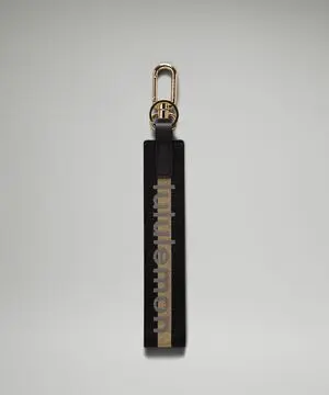 Lululemon Never Lost Keychain Black/gold