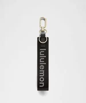 Lululemon Never Lost Keychain Black/white/gold