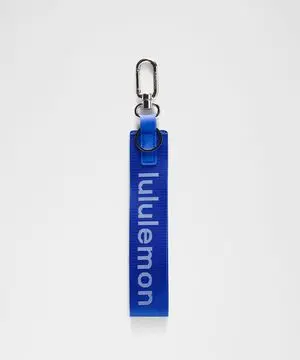 Lululemon Never Lost Keychain Cerulean Blue/white