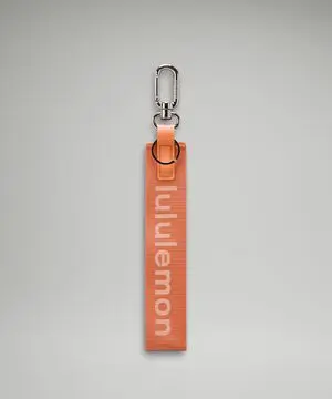 Lululemon Never Lost Keychain Coral Kiss/wisp Yellow