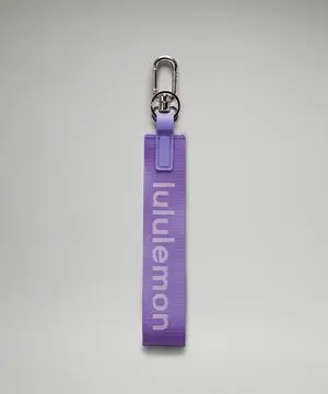 Lululemon Never Lost Keychain Dark Lavender/white Opal