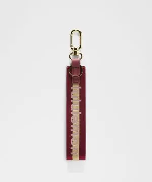 Lululemon Never Lost Keychain Deep Luxe/gold/bone
