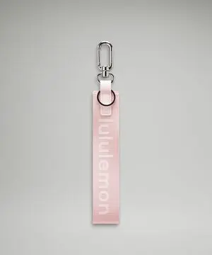 Lululemon Never Lost Keychain Flush Pink/white Opal