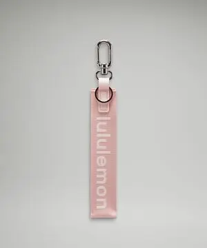 Lululemon Never Lost Keychain Flush Pink/white