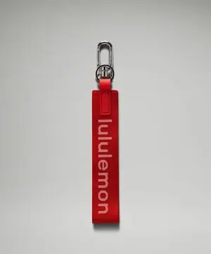 Lululemon Never Lost Keychain Grenadine Red/white