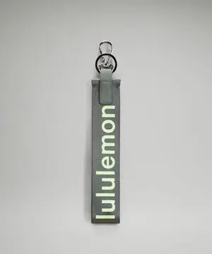 Lululemon Never Lost Keychain Grey Sage/faded Zap