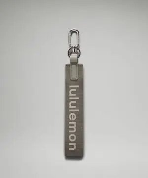 Lululemon Never Lost Keychain Grey Sage/white Opal