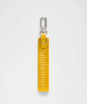 Lululemon Never Lost Keychain - Lemon Lush/light Ivory/silver