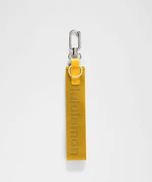 Lululemon Never Lost Keychain Maize Yellow/graphite Grey