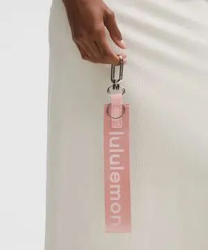 Lululemon Never Lost Keychain - Pink Haze/white