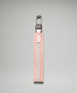 Lululemon Never Lost Keychain Pink Mist/silver