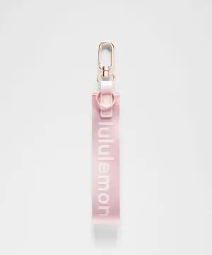 Lululemon Never Lost Keychain Pink Pearl/white/rose Gold