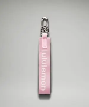 Lululemon Never Lost Keychain Pink Peony/white Opal