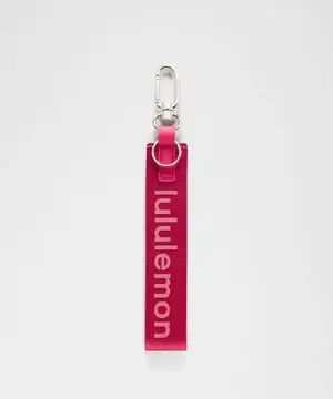 Lululemon Never Lost Keychain Raspberry Coulis/bright Coral