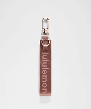 Lululemon Never Lost Keychain Red Clay/tea Rose