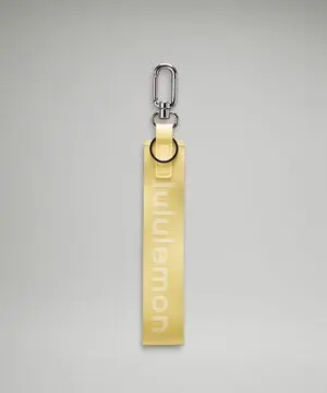 Lululemon Never Lost Keychain Swirl Yellow/wisp Yellow