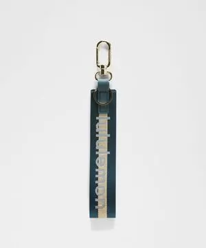 Lululemon Never Lost Keychain Warp Teal/gold/bone