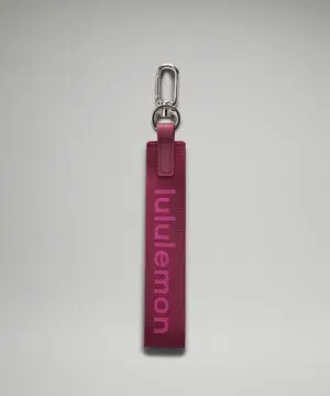 Lululemon Never Lost Keychain Wine Berry/sonic Pink